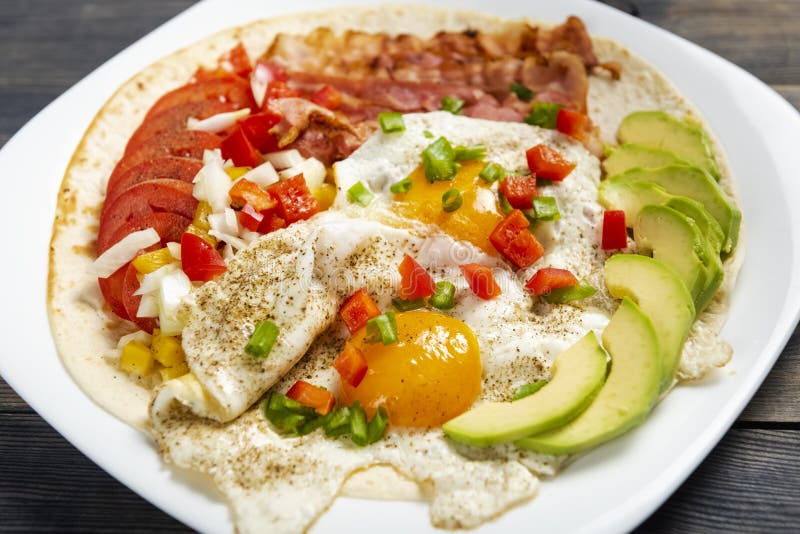 Huevos Rancheros - Eggs in the Ranch Stock Image - Image of eggs ...