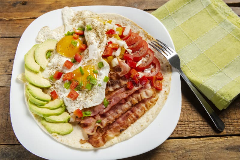 Huevos Rancheros - Eggs in the Ranch Stock Image - Image of pepper ...