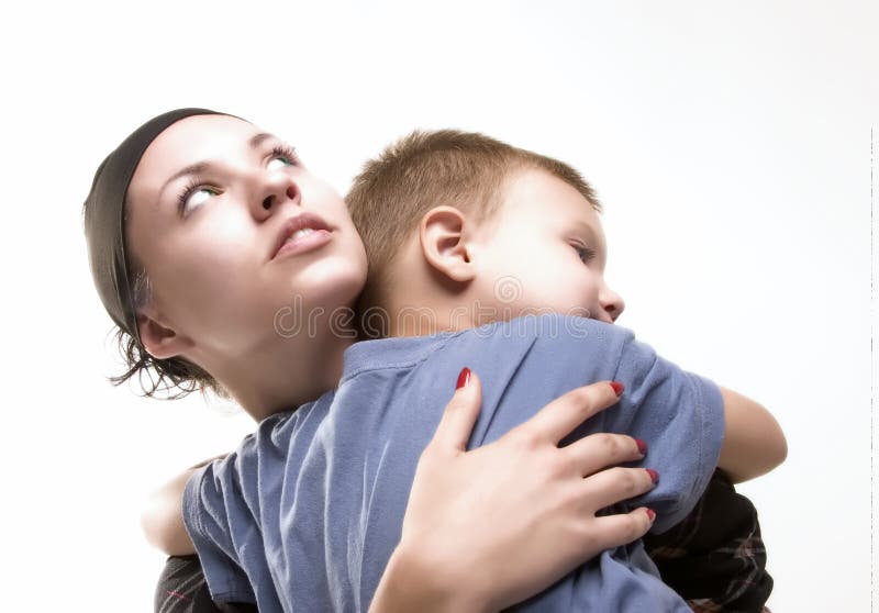 Hug stock photo. Image of profile, blond, future, smile - 1241870