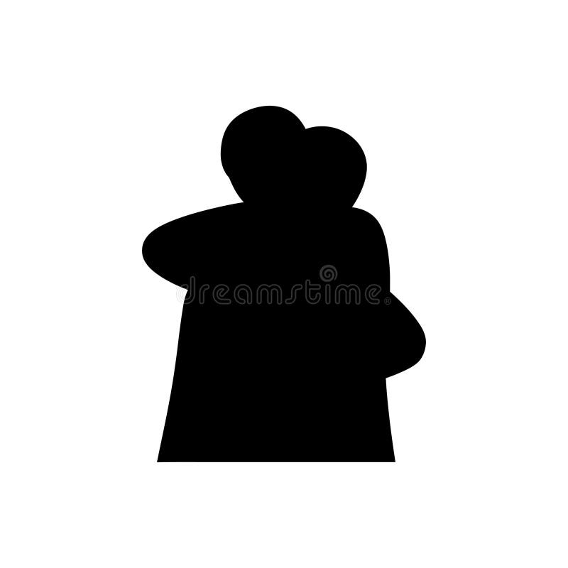 A hug icon stock vector. Illustration of symbol, squeeze - 298398028