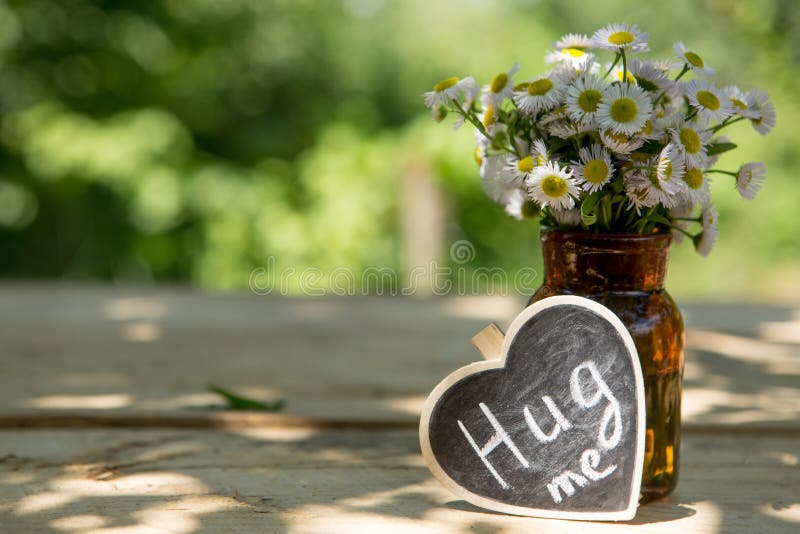 Hug Me Hand Drawing Phrase on a Heart, Share a Hug Day Concept Stock ...