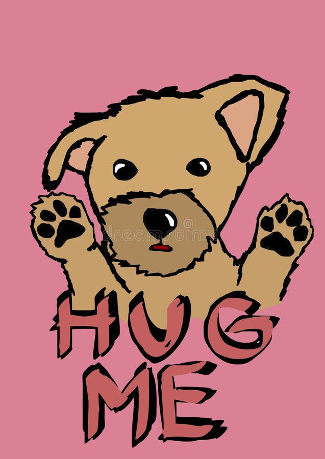 Hug me stock illustration. Illustration of paws, animal - 51706463