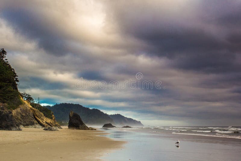 Hug Point State Park stock photo. Image of waves, oregon - 75725912