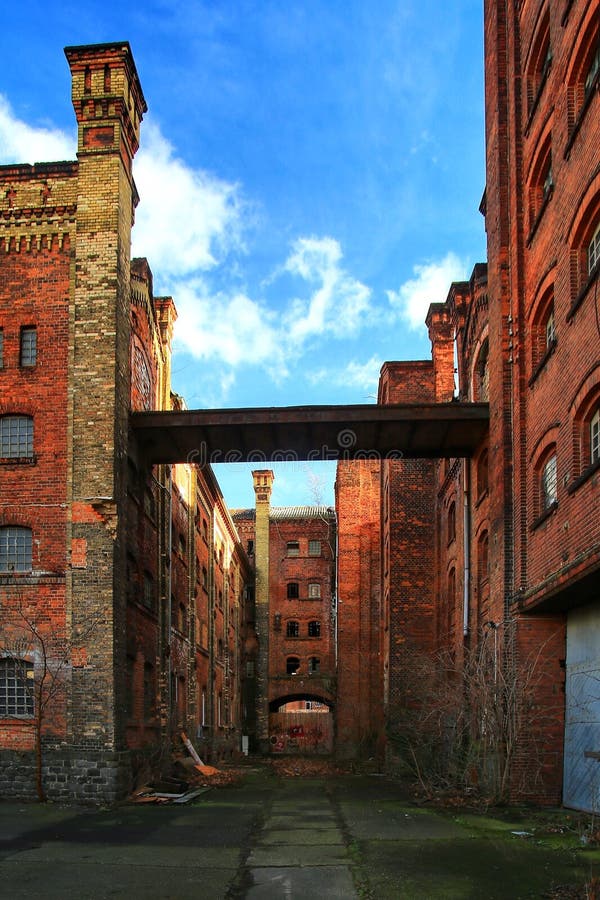 Huge but Abandoned Industrial Site in Germany Stock Photo - Image of ...