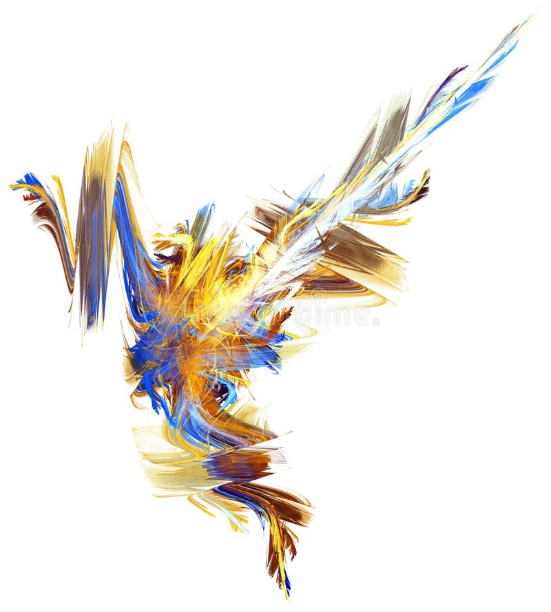 Falcon on the Branch, Abstract Animal Concept Stock Illustration ...