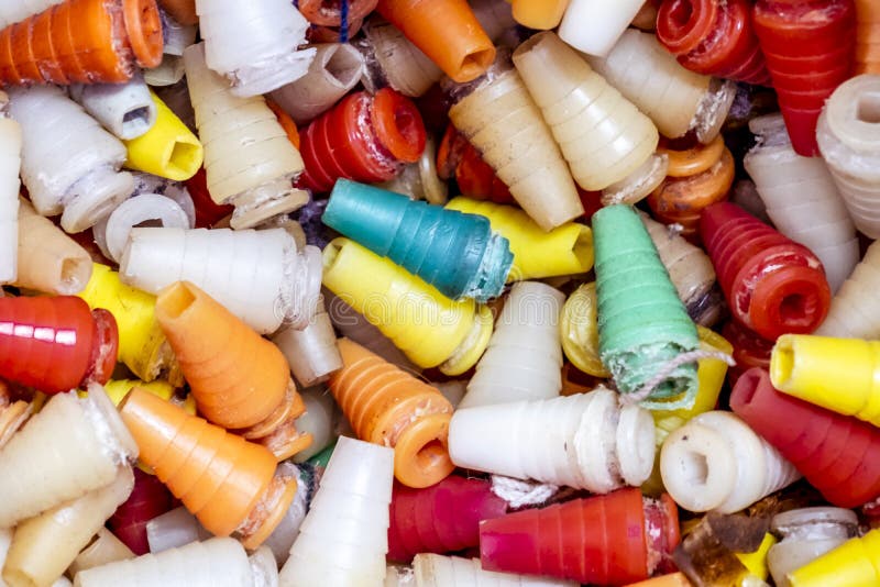 Huge Amount of Plastic Waste Cones and Rubbish Stock Image - Image of ...