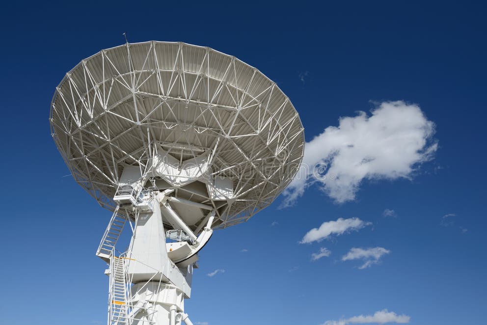 Huge Antenna Dish at Very Large Array Stock Photo - Image of mexico ...