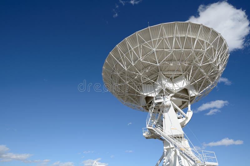 Huge Antenna Dish at Very Large Array Stock Image - Image of radio ...
