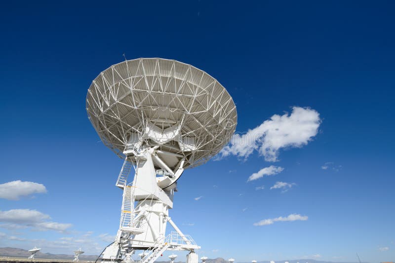Huge Antenna Dish at Very Large Array Stock Image - Image of mexico ...
