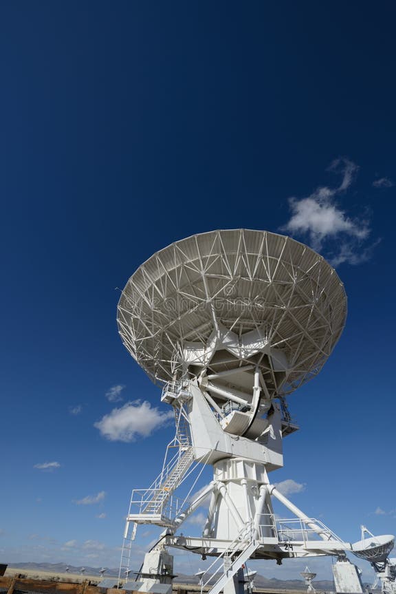 Huge Antenna Dish at Very Large Array Stock Photo - Image of remote ...