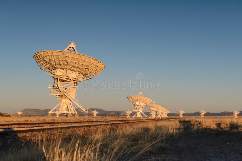 Huge Antenna Dish At Very Large Array Stock Photo - Image of high ...