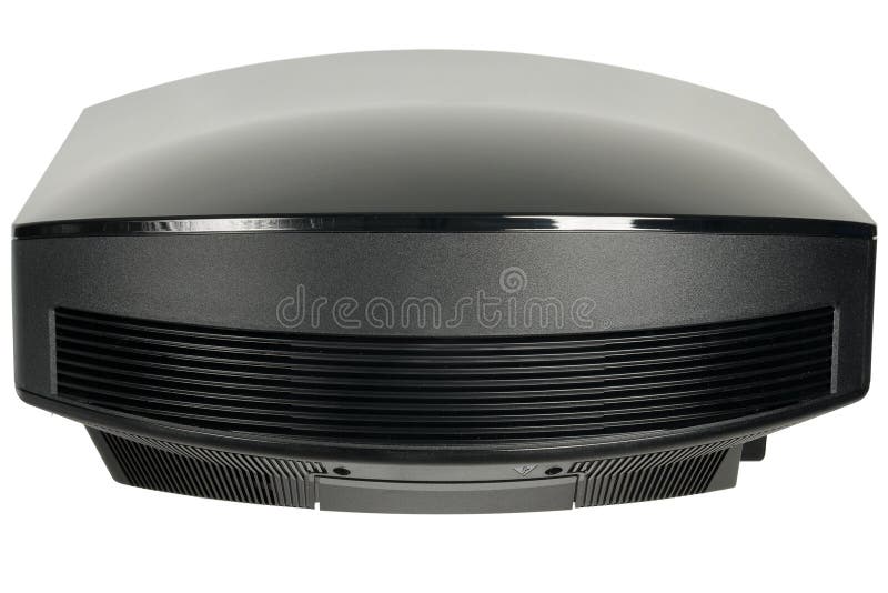 Huge Black Home Cinema Projector, Isolated on White Stock Image - Image ...