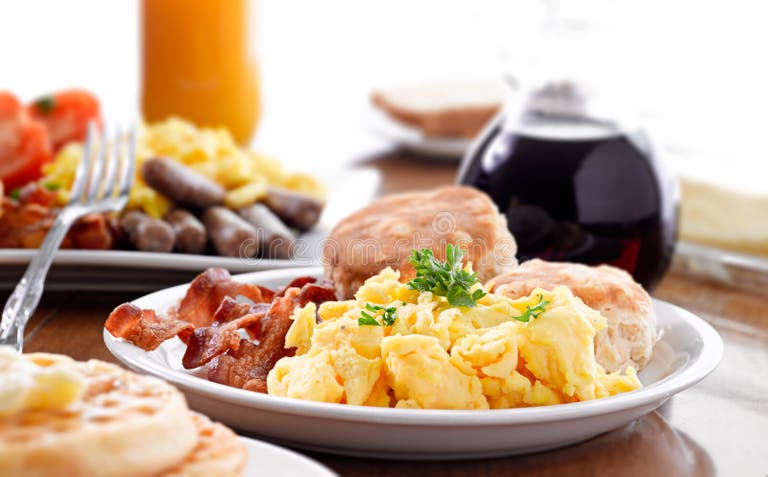 Huge breakfast stock photo. Image of bacon, crispy, butter - 14633888