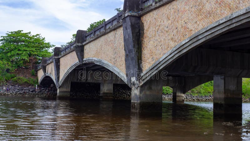 Huge Bridge Over a Mangrove River Stock Image - Image of bridge ...