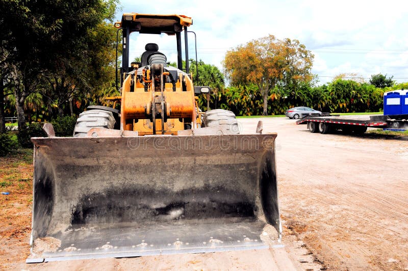 Huge bucket of loader stock image. Image of machine, giant - 69351845