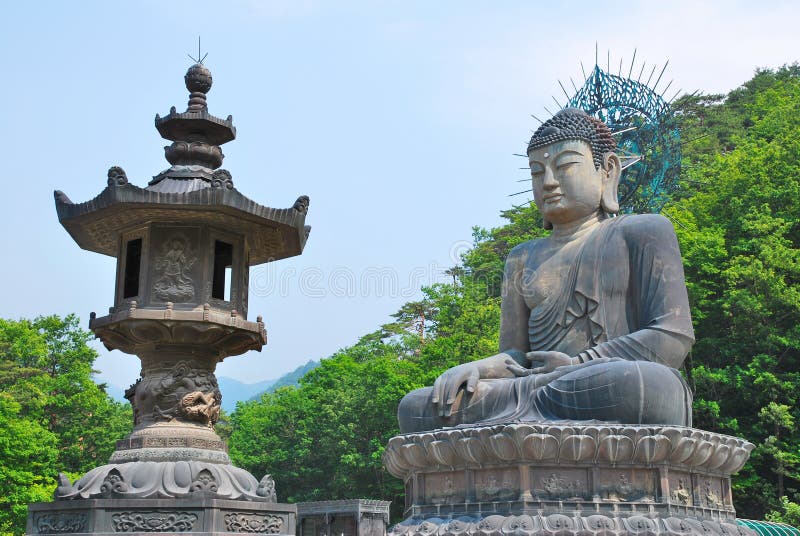 Huge buddha statue stock photo. Image of meditation, faith - 10296914
