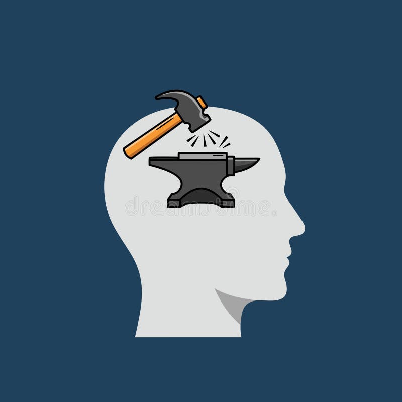 Inside the Human Head, instead of the Brain, There is a Heavy Anvil ...