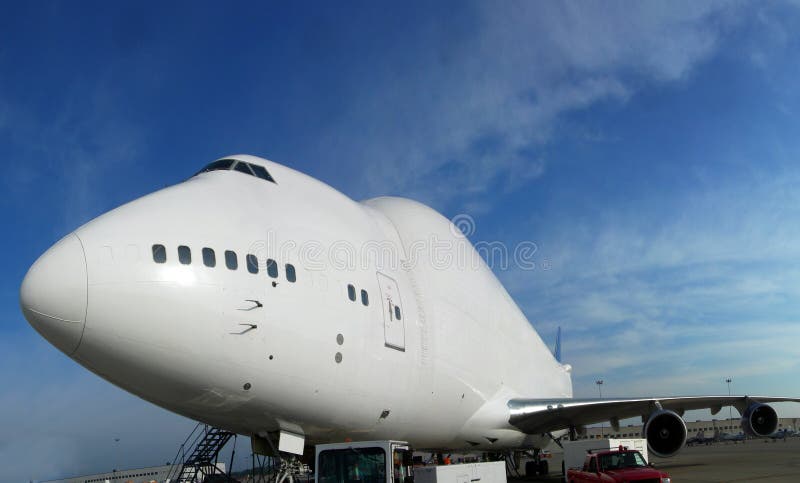 Large cargo jet stock photo. Image of super, cockpit - 18997894