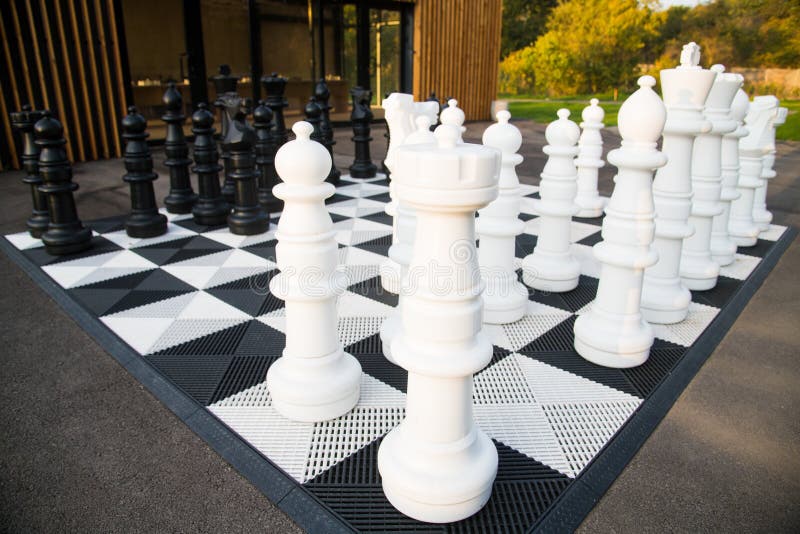 A huge chess board stock image. Image of intelligence - 218771733