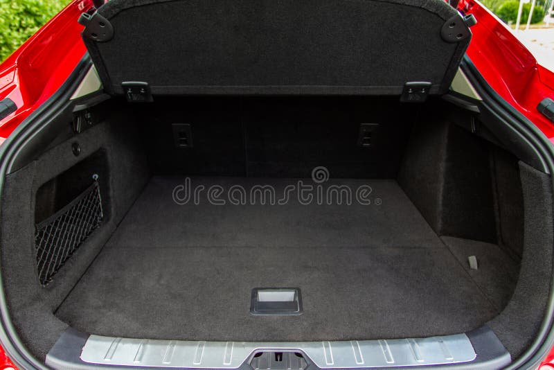 Huge, Clean and Empty Car Trunk in Interior of Compact Suv. Editorial ...