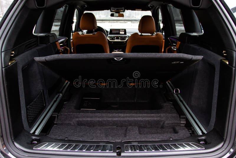 Huge, Clean and Empty Car Trunk in Interior of Compact Suv Stock Photo ...