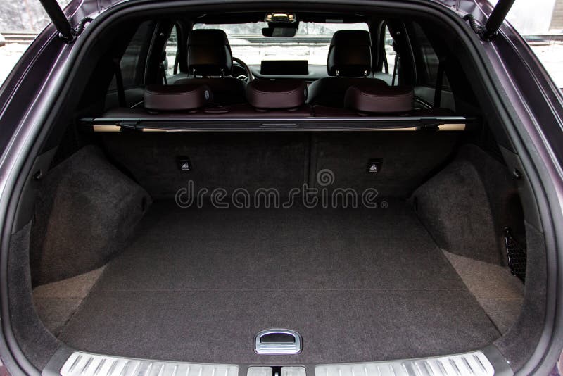Huge, Clean and Empty Car Trunk in Interior of Compact Suv Stock Photo ...
