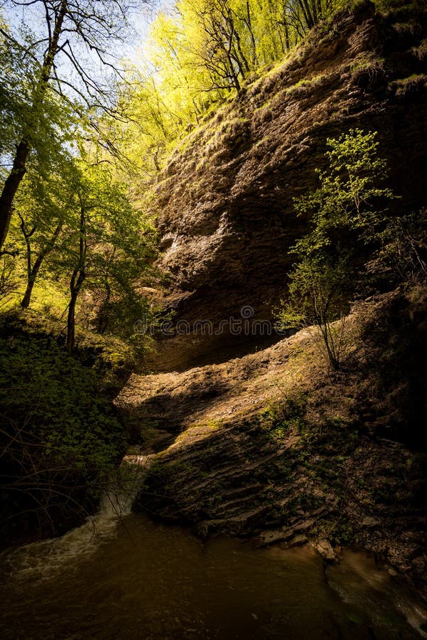 Huge cliff above water stock photo. Image of nature, formation - 94893060
