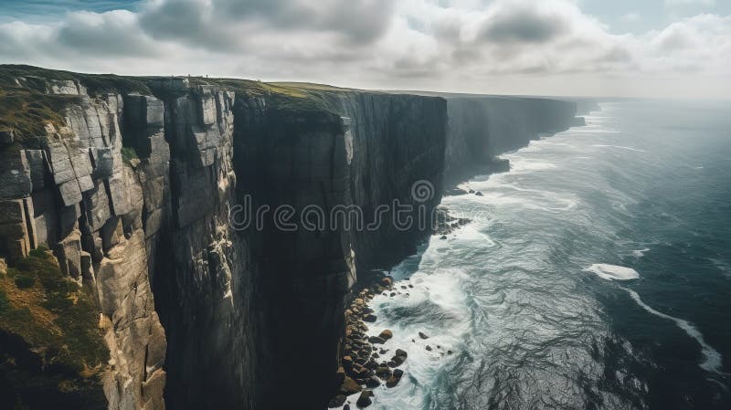 Gravity-defying Cliffs Near the Ocean: a National Geographic-style ...
