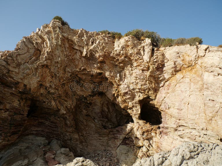 Huge Cliffs Captured in Crete, Greece during the Daytime Stock Image ...
