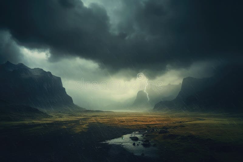 Huge Cloudy Windy Storm. Sky with Dramatic Clouds from an Approaching ...