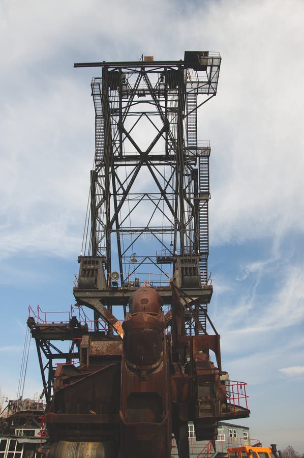 Mining Wheel Of Coal Digger Stock Image - Image of mining, machinery ...