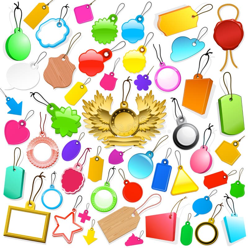 Huge Collection Colourful Tags Stock Illustrations – 2 Huge Collection ...