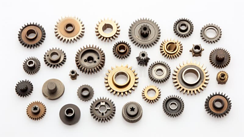 A Huge Collection of Random Industrial Metal Objects Isolated on a ...