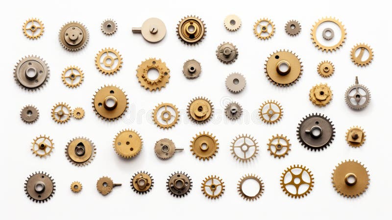 A Huge Collection of Random Industrial Metal Objects Isolated on a ...