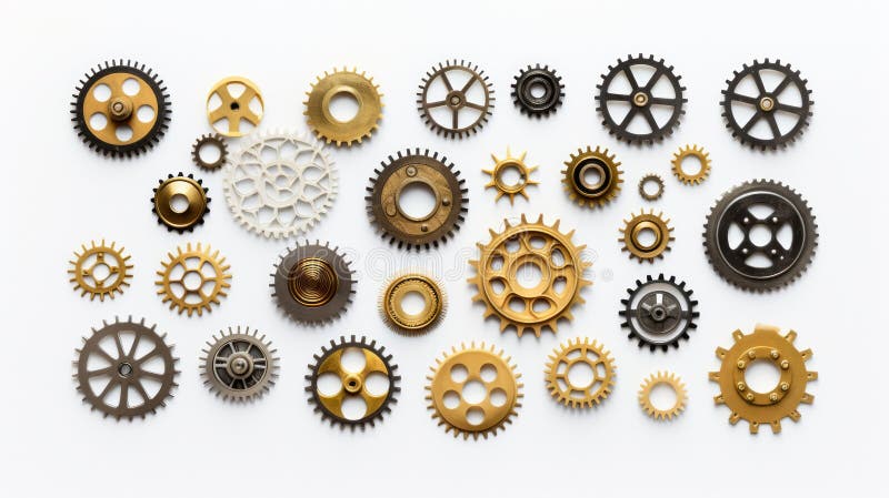 A Huge Collection of Random Industrial Metal Objects Isolated on a ...