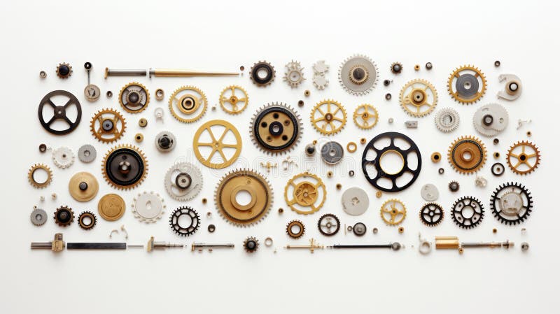 A Huge Collection of Random Industrial Metal Objects Isolated on a ...