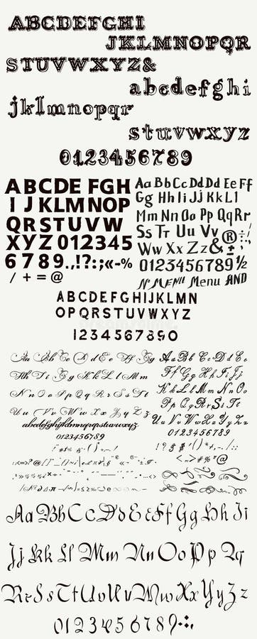 Handwriting Fonts Stock Illustrations – 15,030 Handwriting Fonts Stock ...