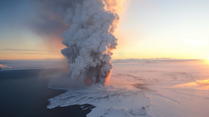 A Huge Column of Smoke with Ash Stock Photo - Image of heat, flare ...