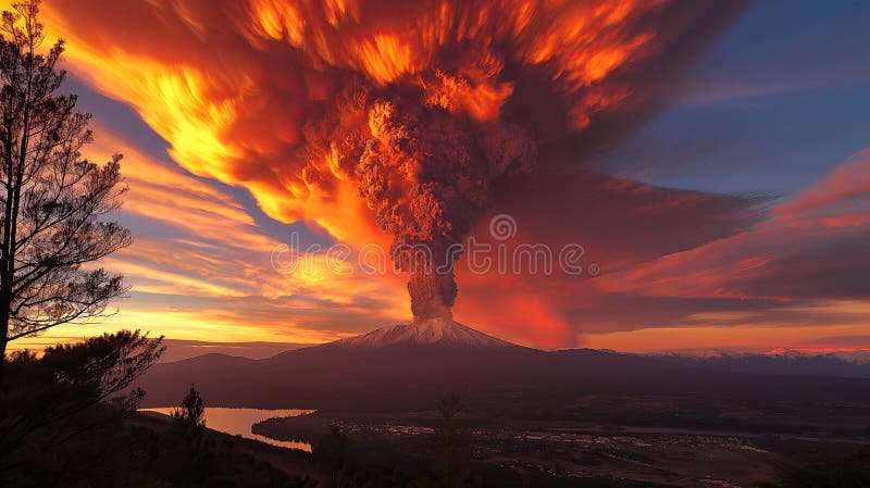 A Huge Column of Smoke with Ash Stock Image - Image of refinery, fuel ...