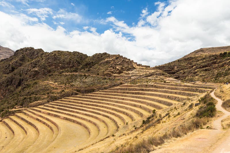 Concentric Terraces of Stone and an Underground Aqueduct, Pre Inca ...