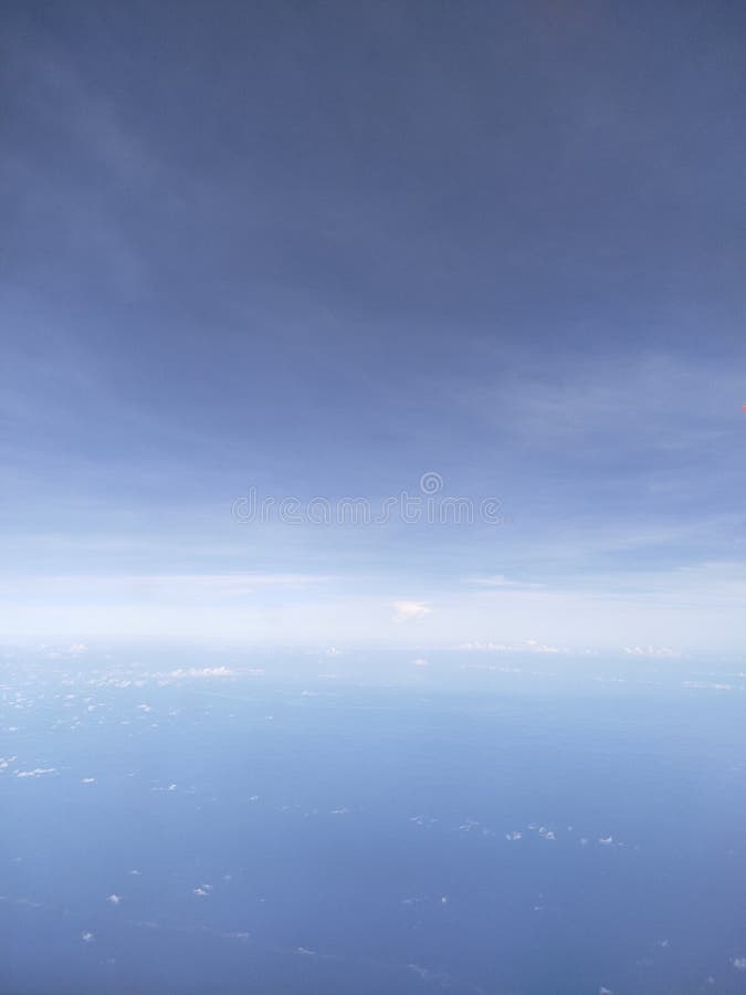 Beautiful Calming Borneo Blue Sky Stock Photo - Image of cotton ...