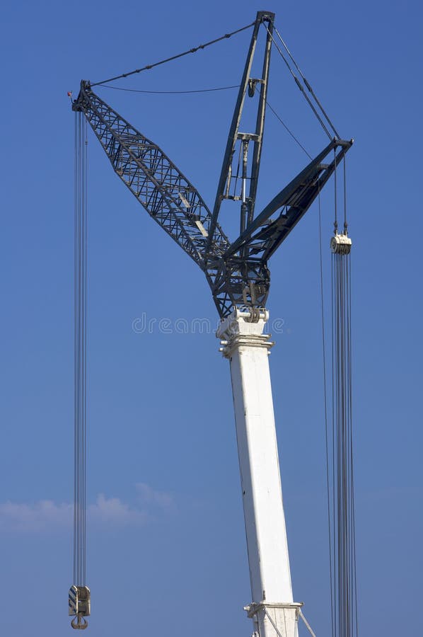 Huge crane stock image. Image of build, engineering, blue - 12569837