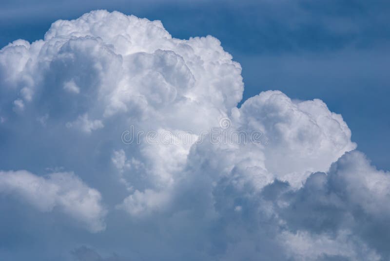 Huge Cumulus Cloud in Summer Sky Stock Photo - Image of scene, cumulus ...