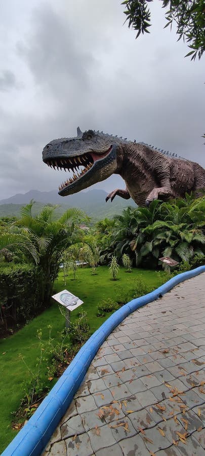 Huge Dinosaur in Park stock image. Image of dinosaur - 288298073