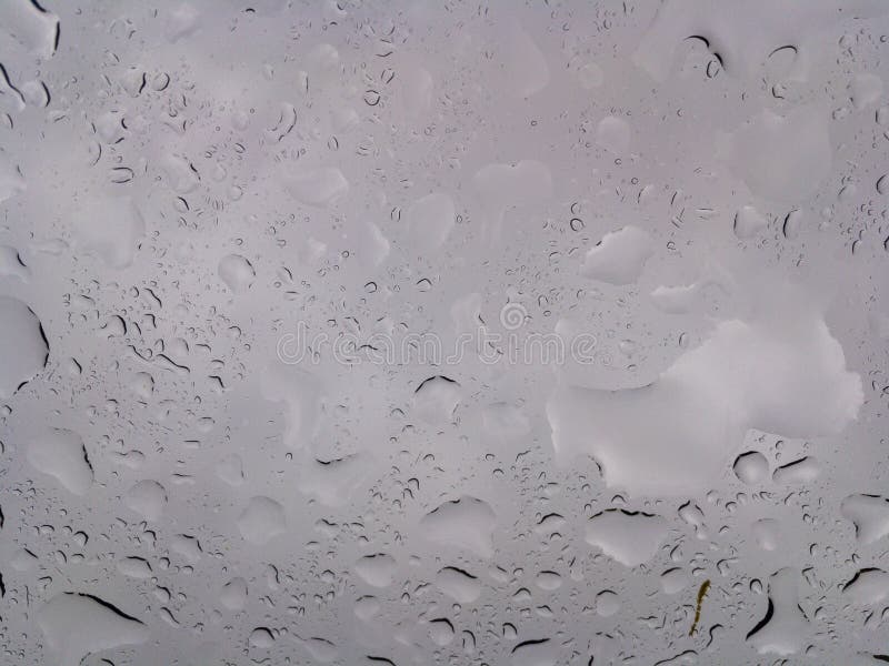Huge Drops of Rain on Clear Glass Stock Photo - Image of glass ...