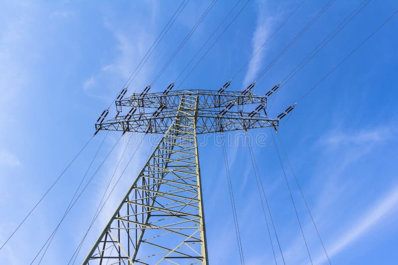 Huge electrical tower stock image. Image of electricity - 68813789