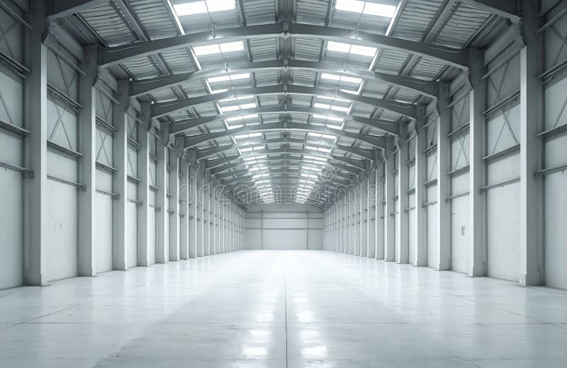 Huge Industrial Empty Warehouse Stock Illustrations – 664 Huge ...