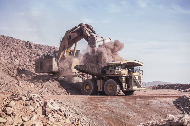 Huge Excavator. Mining stock photo. Image of hill, oversized - 89032422