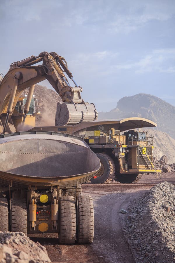 Huge Excavator. Mining stock image. Image of excavator - 89032667