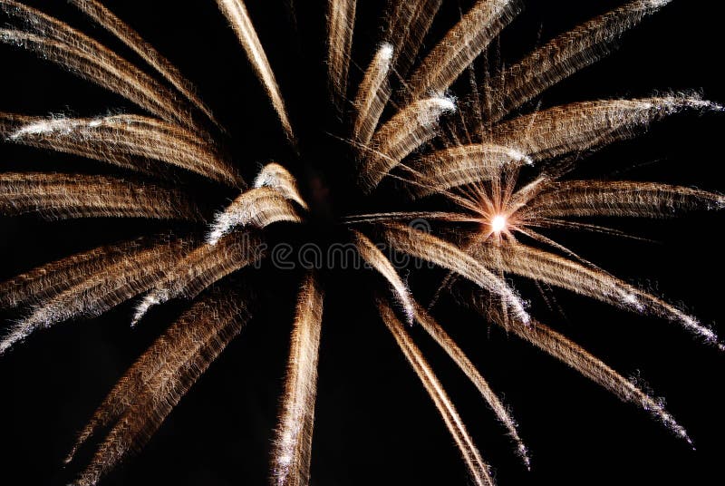 A Large White Firework Exploding Across the Sky on the Fourth of July ...